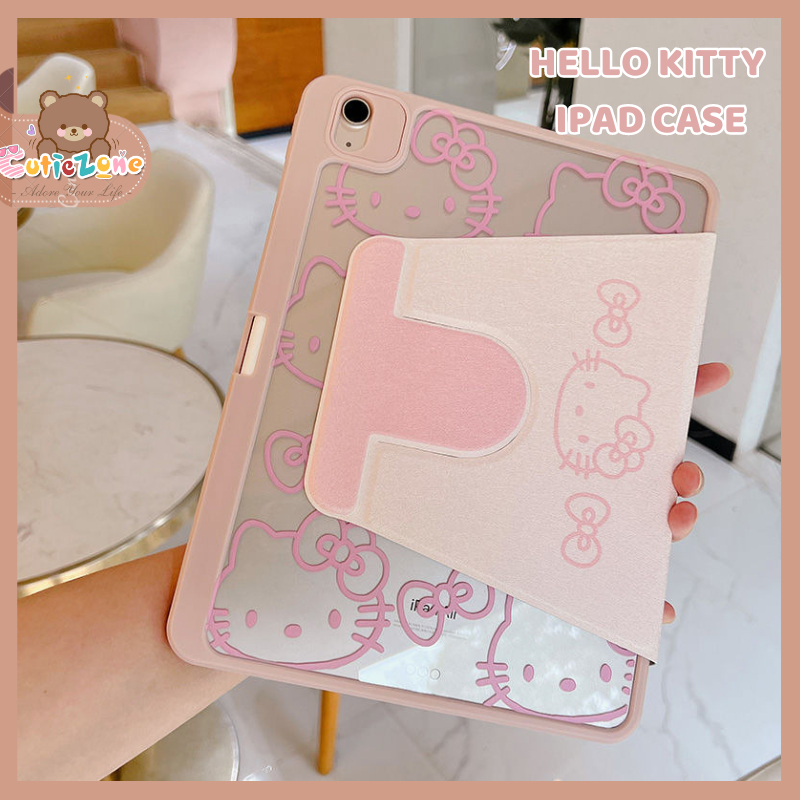 PU+Acrylic Ipad Case Hello Kitty Case ipad 10th ipad Mini 2/3 Ipad 9th ...
