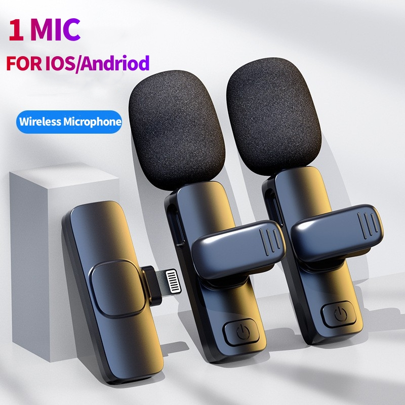 K9 Wireless Microphone for iphone /andriod Lavalier Microphone Live ...