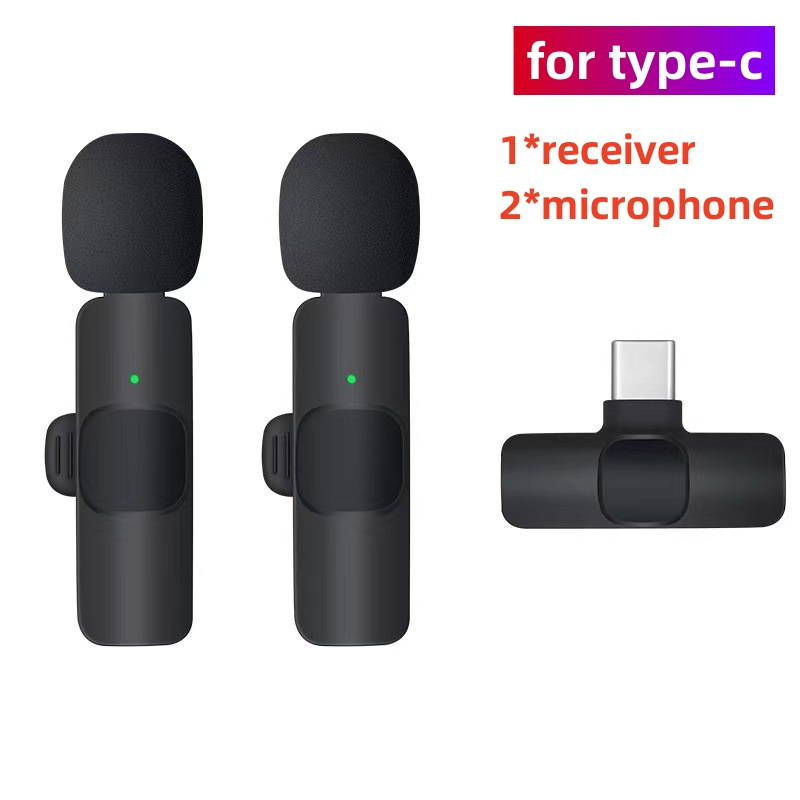 K9 Wireless Microphone for iphone /andriod Lavalier Microphone Live ...