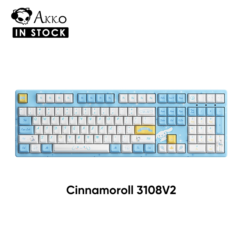 Akko Cinnamoroll 3108v2 Wired Mechanical Keyboard, OEM Profile Dye-Sub ...