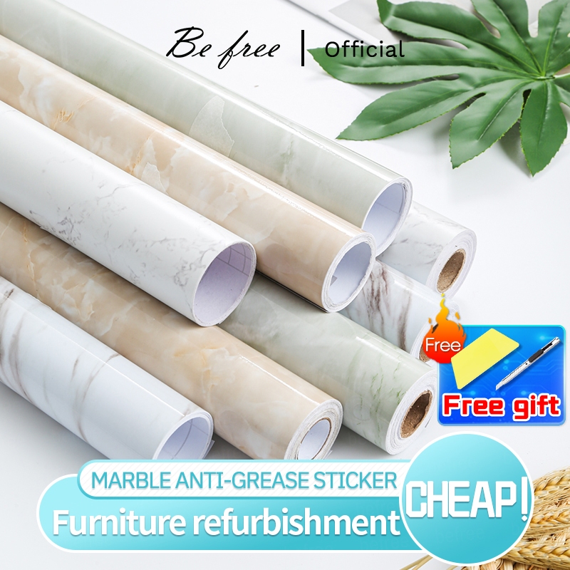 marble sticker wallpaper Price per meter 60CM oilproof waterproof self ...