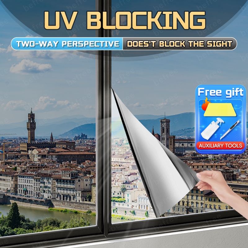 BEFREE window film Tinted Hitam Rumah Sunscreen film Privacy Window ...