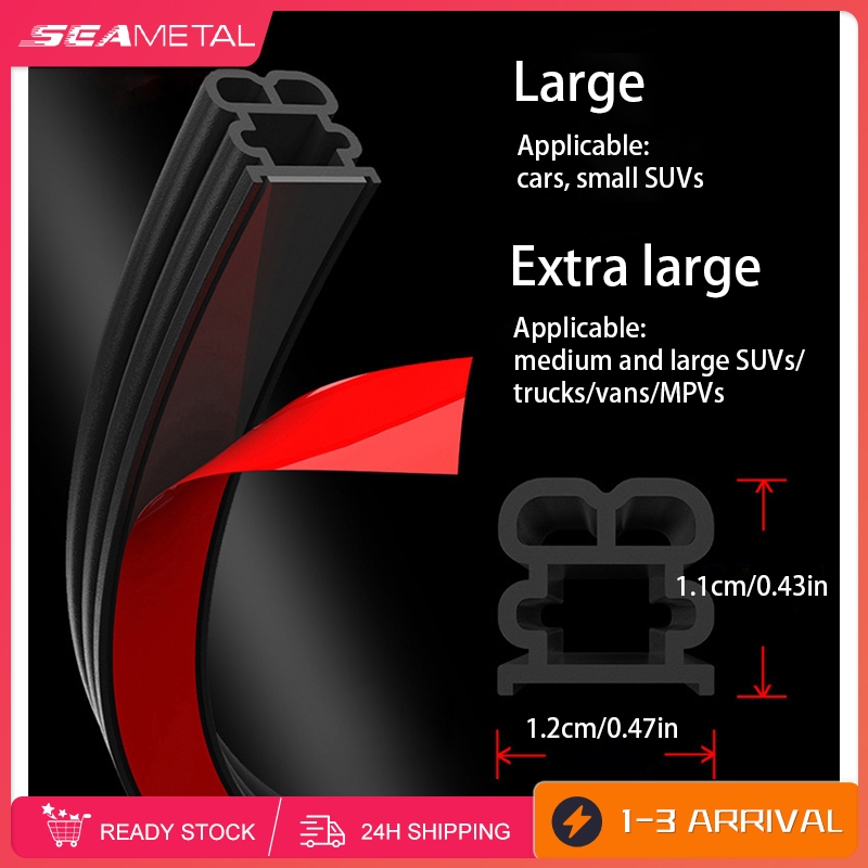 Seametal Car Door Sealing Strip Rubber Seal Strips Auto Hood Trunk Edge