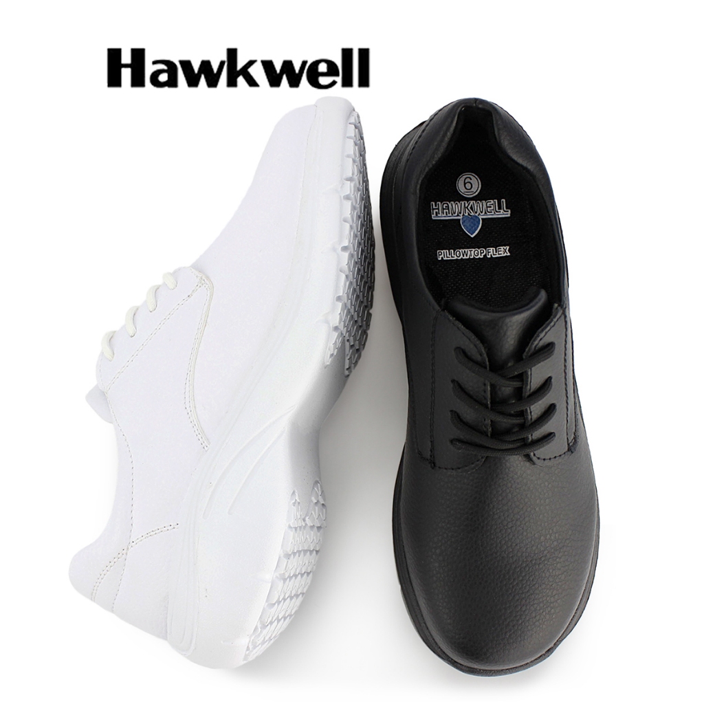 Hawkwell Women Nurse Shoes Lace Up Loafers - Black/White 1922 | Shopee ...