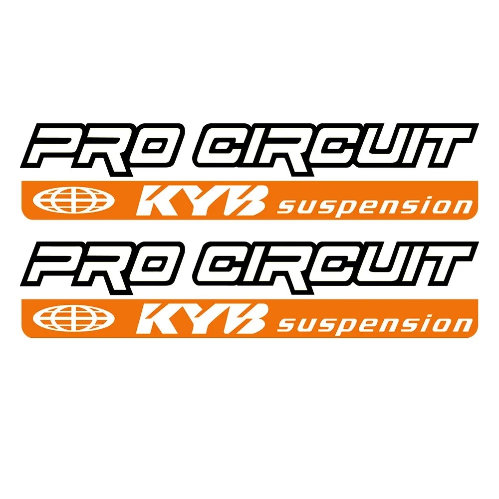 2PCS/KYB Reflective Fork Sticker Suspension Shocker Damper Decal ...