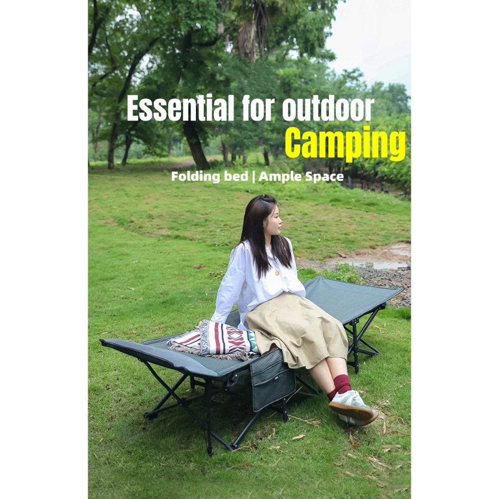 folding Single Bed Outdoor Indoor Office Camping Relax Foldable ...