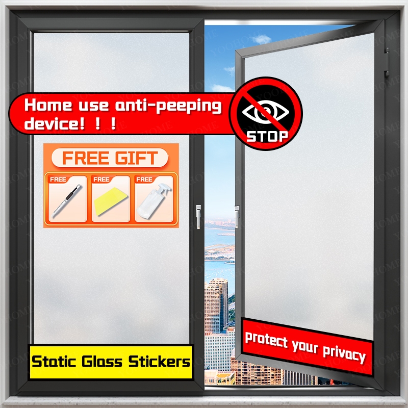 YOOHOME Privacy Window Film Glass film stickers Frosted Glass Sticke ...