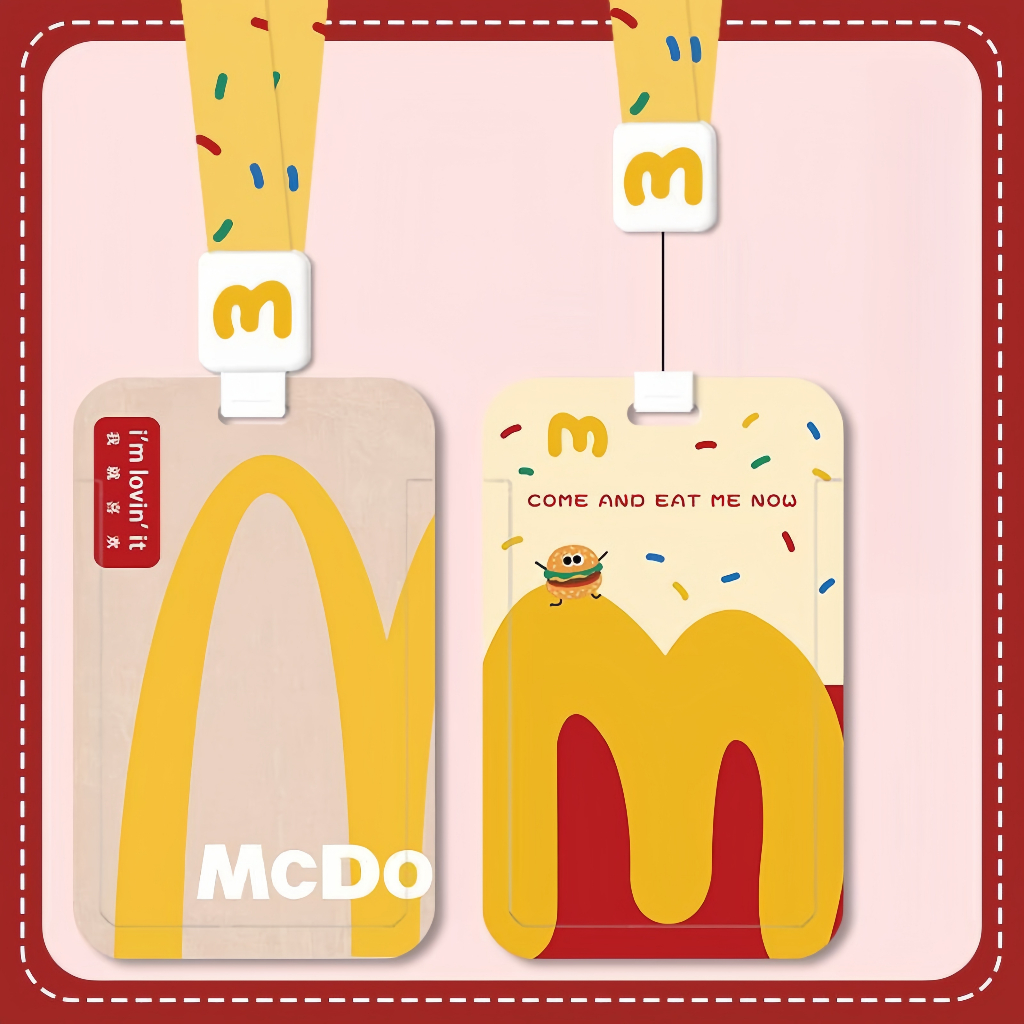 McDonald's work card case bStudent ID card holder Car key card case ...