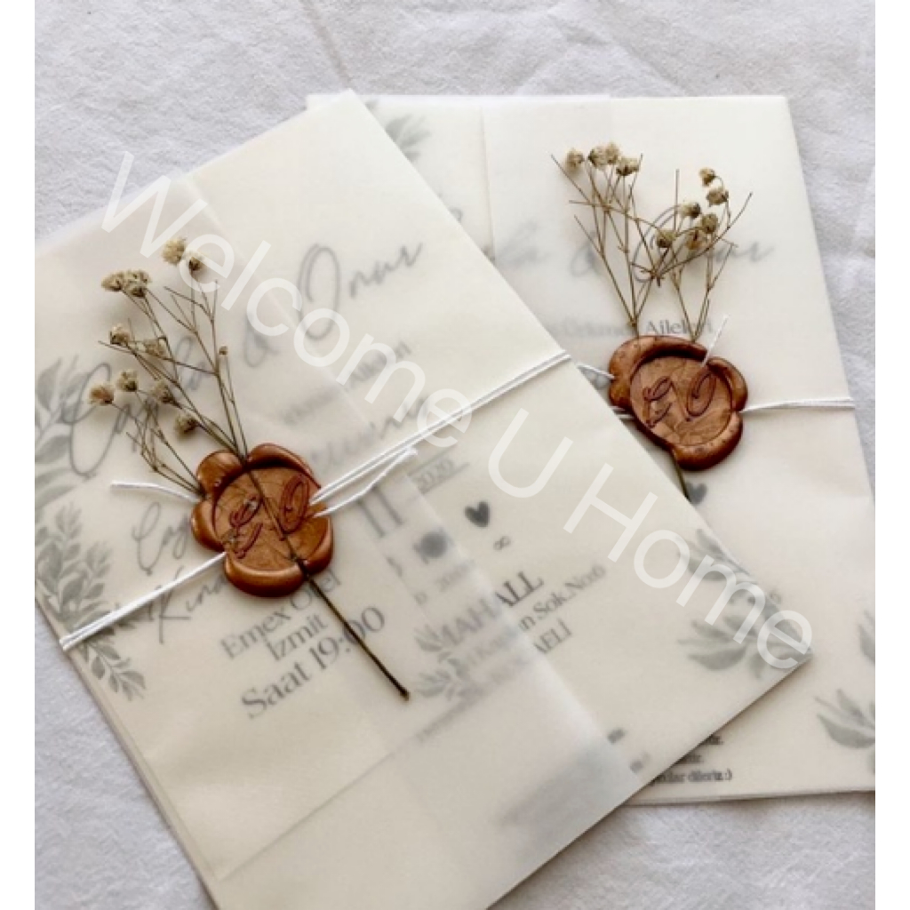 🔥5R Envelope Wedding Envelope Clear Paper Envelope Greeting Sulfate ...