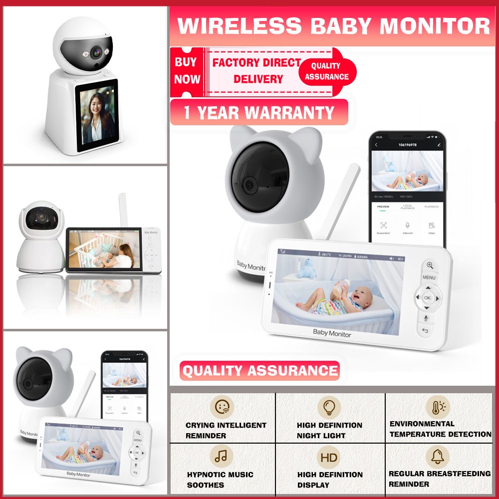 Wireless Baby Monitor.Baby monitoring device, baby crying reminder ...