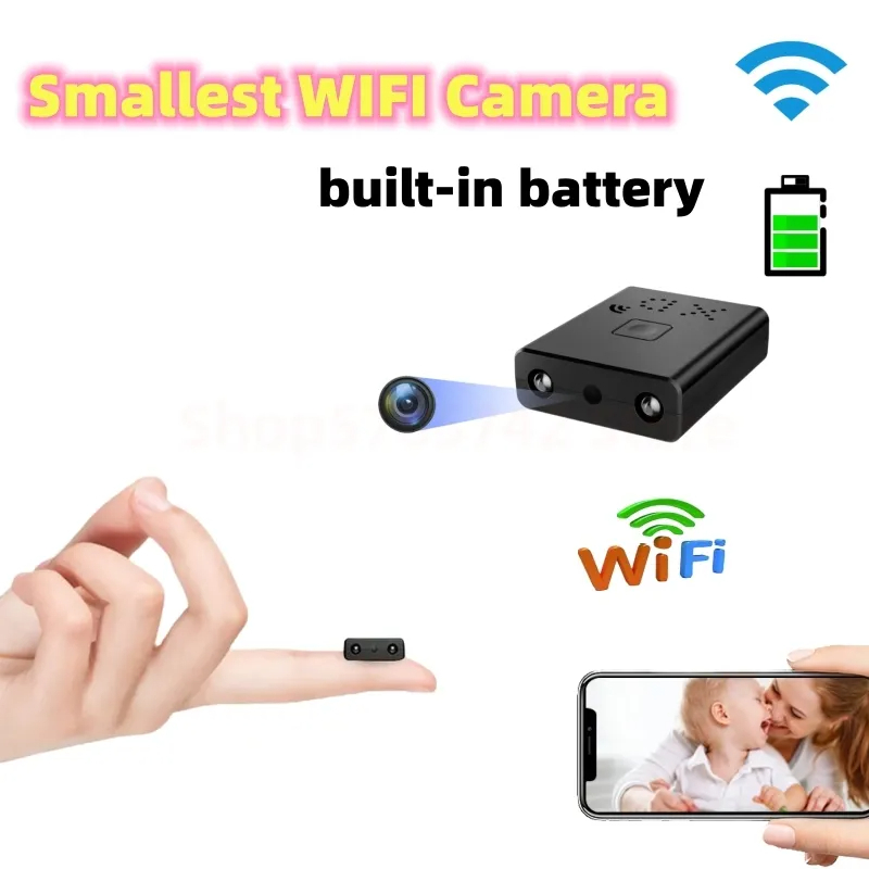 1080P HD Smallest Mini Camera WIFI Built-in Battery IP Remote ...