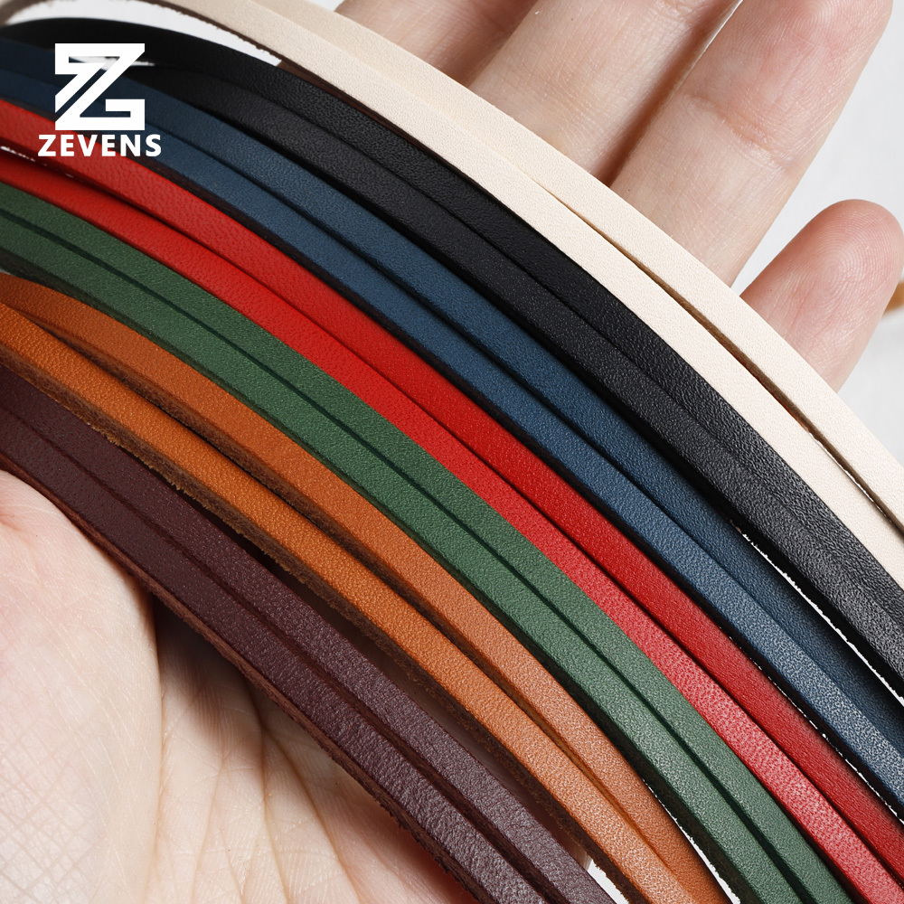 3mm Vegetable Tanned Leather Flat Leather Rope First Layer Tree Cream ...