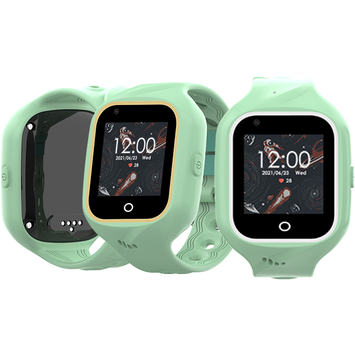 Smartwatch for children Bemi Jello LTE/GPS Green NanoSIM Pedometer ...