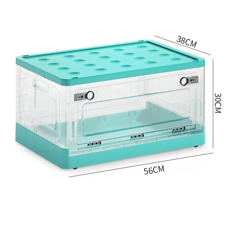 Collapsible Storage Box Transparent Organizer Bin 29L/42L/64L/72L Extra ...