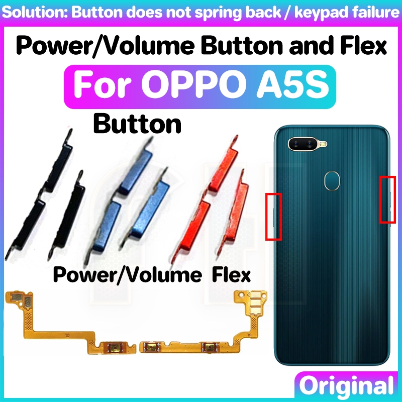 Poower Volume button flex For OPPO A5S A5 S Side key Switch Power ON ...