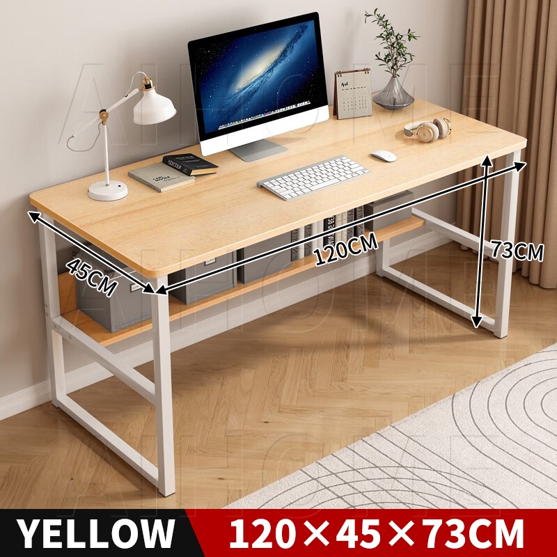 Student study Desk Computer Table 120x60cm Meja Modern writing living ...