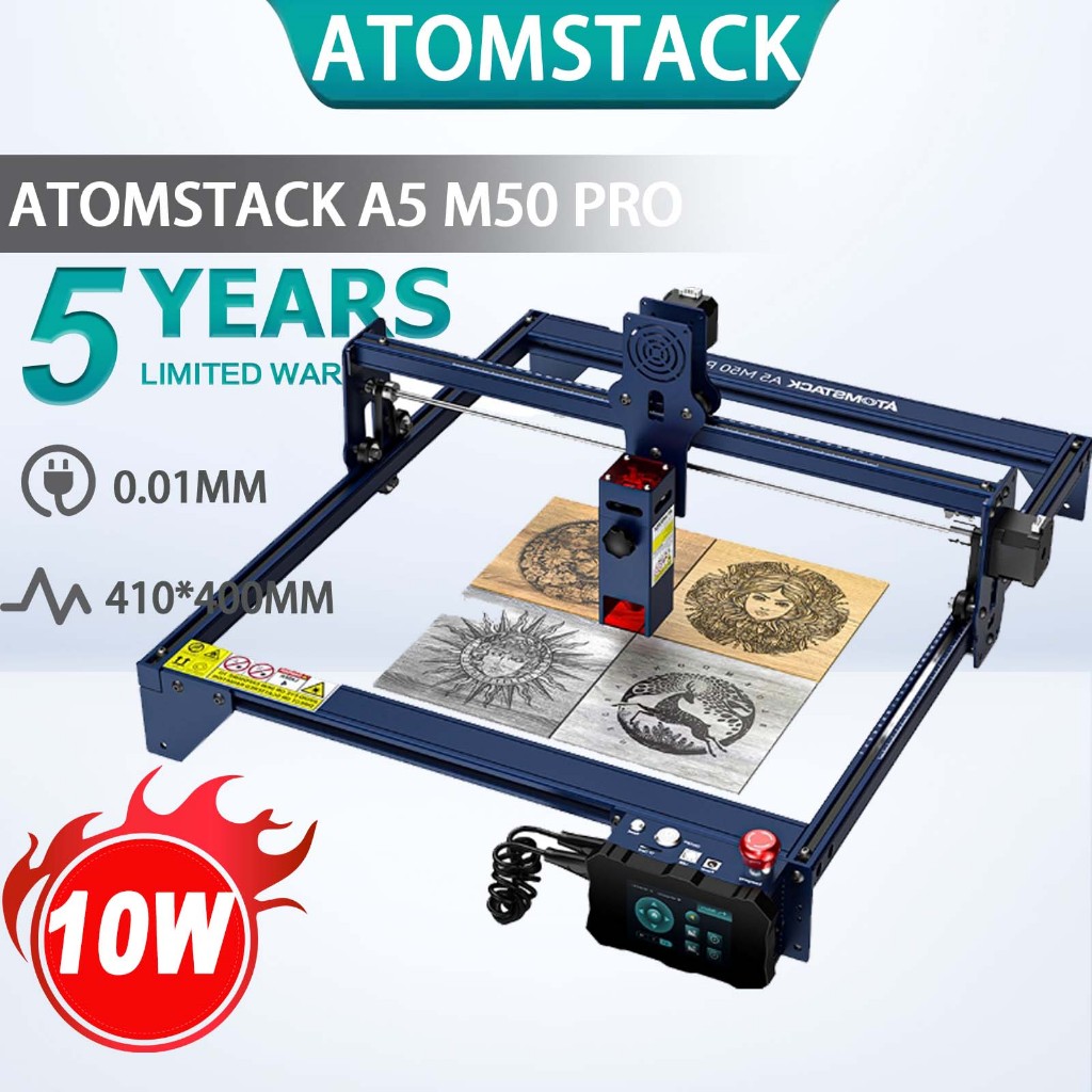 ATOMSTACK A5 M50 PRO Laser Engraver 40W Ultra-fine Offline Engraving ...
