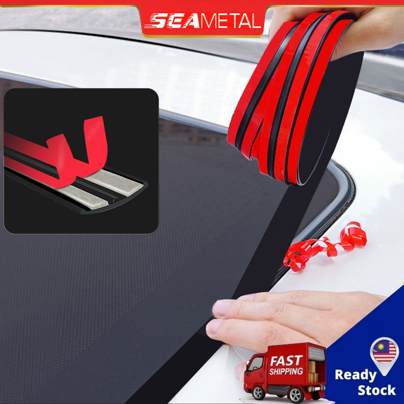 SEAMETAL T-shape Car Sealing Strip Rubber Universal Auto Roof Window ...