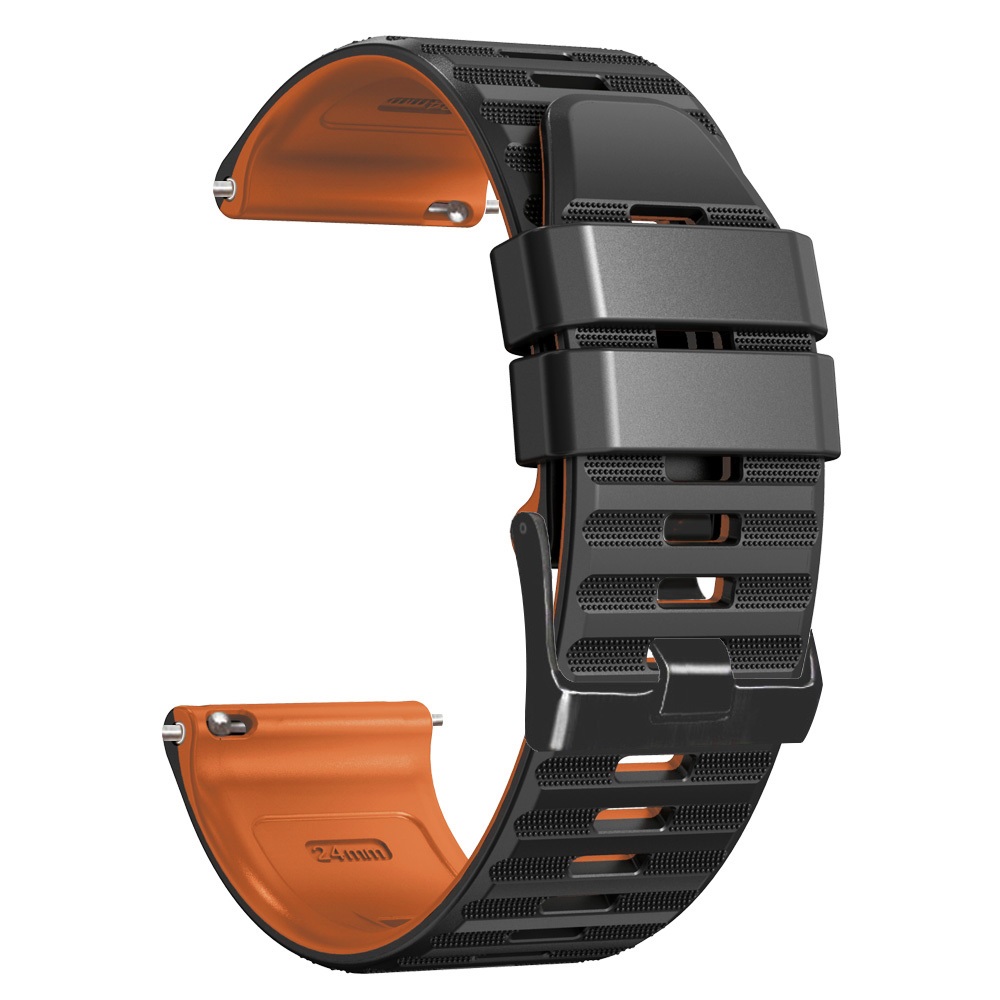 For Suunto 9,24mm Horizontal Stripe Two-Color Silicone Strap | Shopee ...