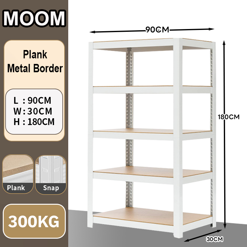 MOOM rak besi bertingkat Metal Rack 60/80/120CM Strong Load-Bearing ...