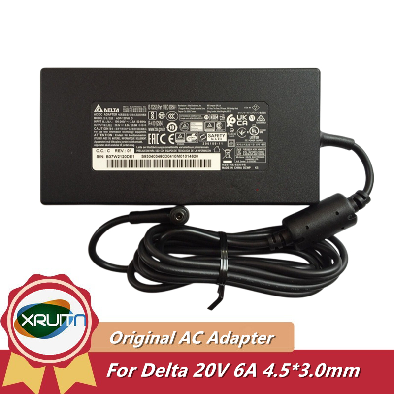 New Genuine Delta ADP-120VH D 20V 6A 120W AC Adapter Charger For MSI ...