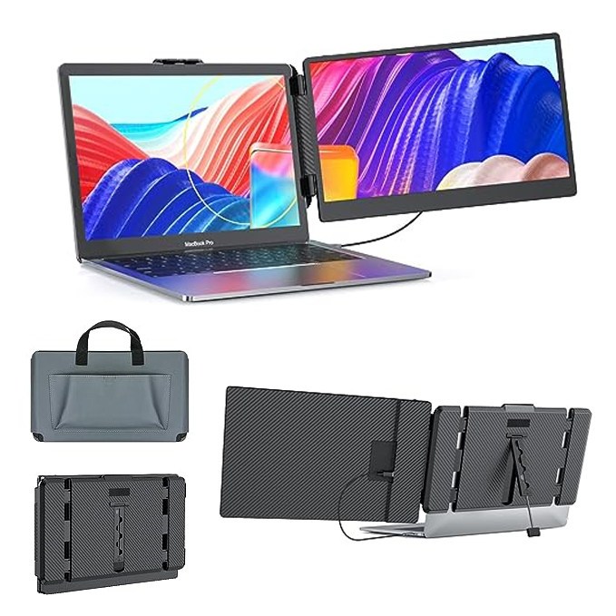 OFIYAA S2 14 inch Triple Laptop Screen Expander Full HD 1080P IPS Dual ...
