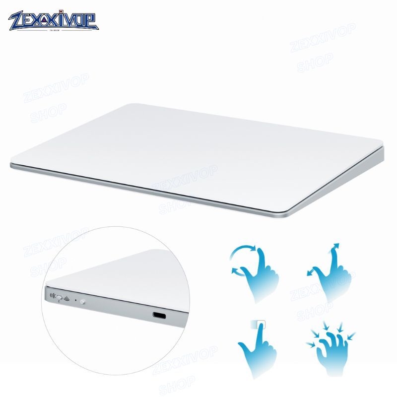 Wireless Trackpad Rechargeable Gestures Bluetooth Touchpad for ios mac ...
