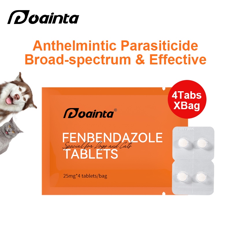 Puainta Pet Deworming Tablet for Worm Rid Anti Hookworm Whipworm ...