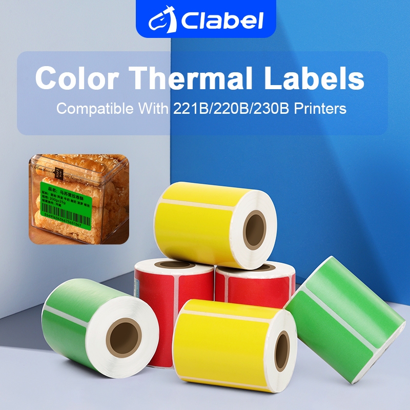 CLABEL 220B/230B/221B Label Printer Sticker Thermal Color Label Paper ...