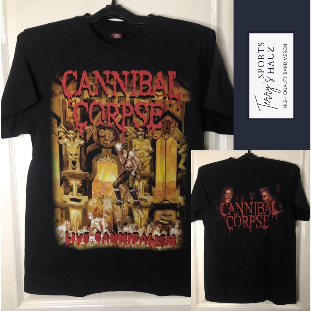 CANNIBAL CORPSE BAND SHIRTS DEATH METAL ROCK YEAH PART | Shopee Malaysia