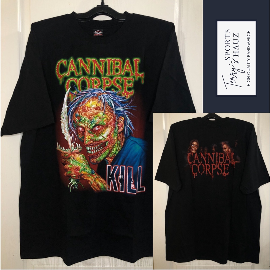 CANNIBAL CORPSE BAND SHIRTS DEATH METAL ROCK YEAH PART | Shopee Malaysia