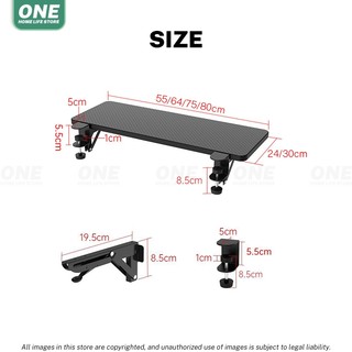 table extension board shelf Computer desktop extension board table side ...