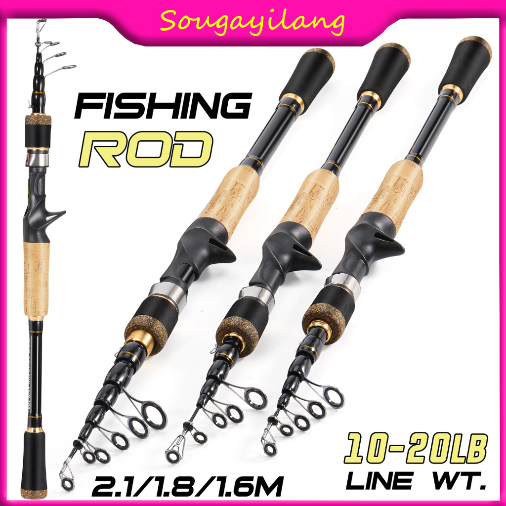 Sougayilang Fishing Rod Line WT Hight Carbon Body Casting (1.6M-2.1M/10-28lb) | Shopee Malaysia