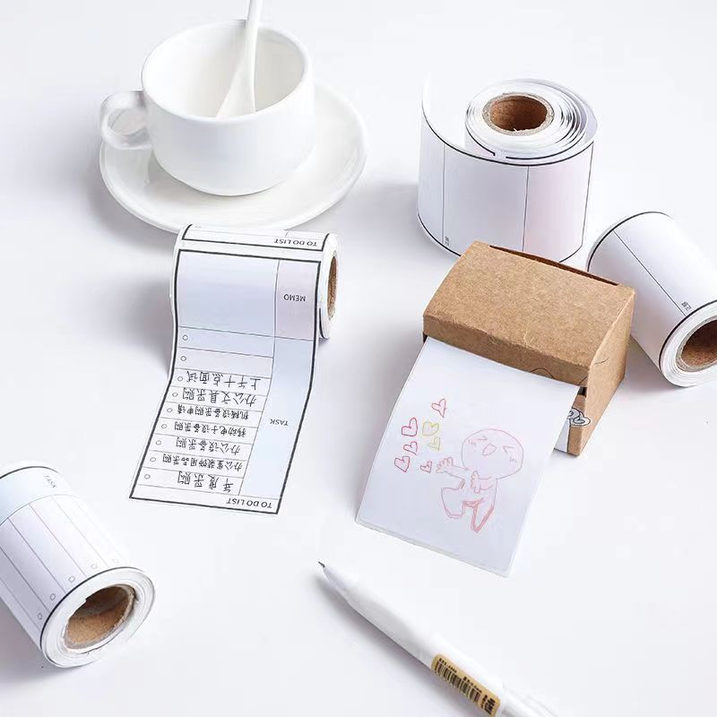 Pull out type sticky notes Reel type Full adhesive Student supplies Key ...