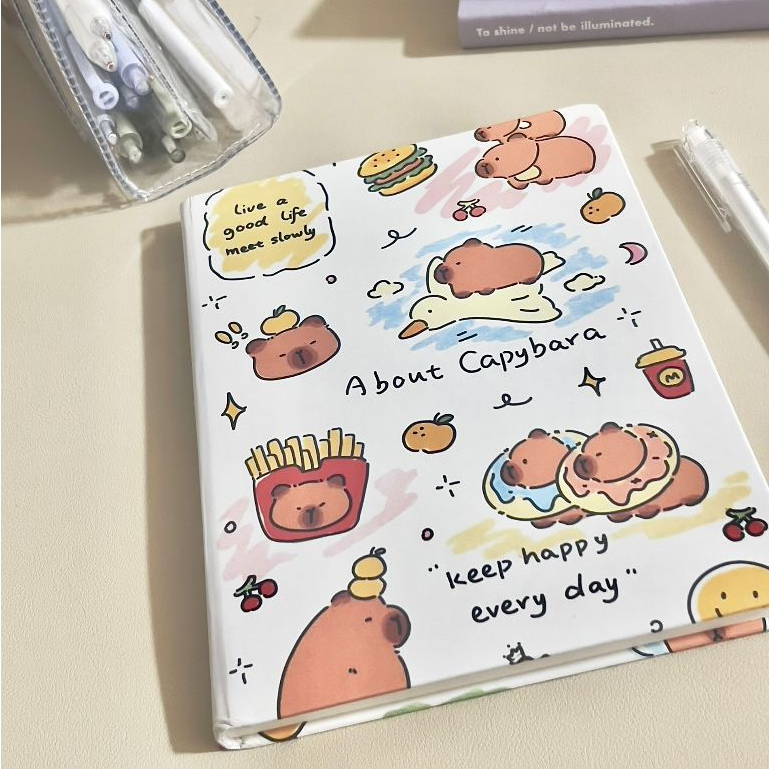 Ohaya | Kapibara | Hard Shell Horizontal Notebook a5 Notepad Horizontal ...