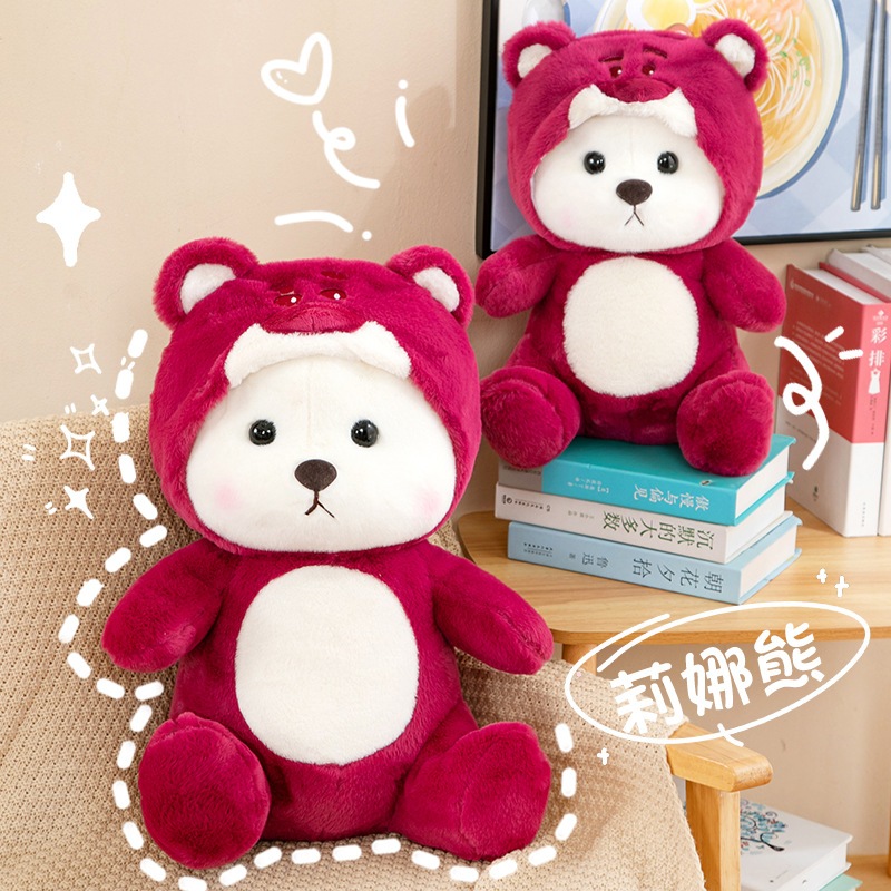 Teddy bear plush toy doll cute lotso strawberry lena bear plushie kid ...