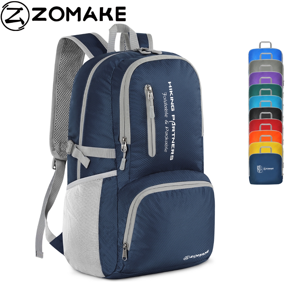 Zomake Lightweight Folding Backpack 35L Nylon Sport Travel Bag for ...