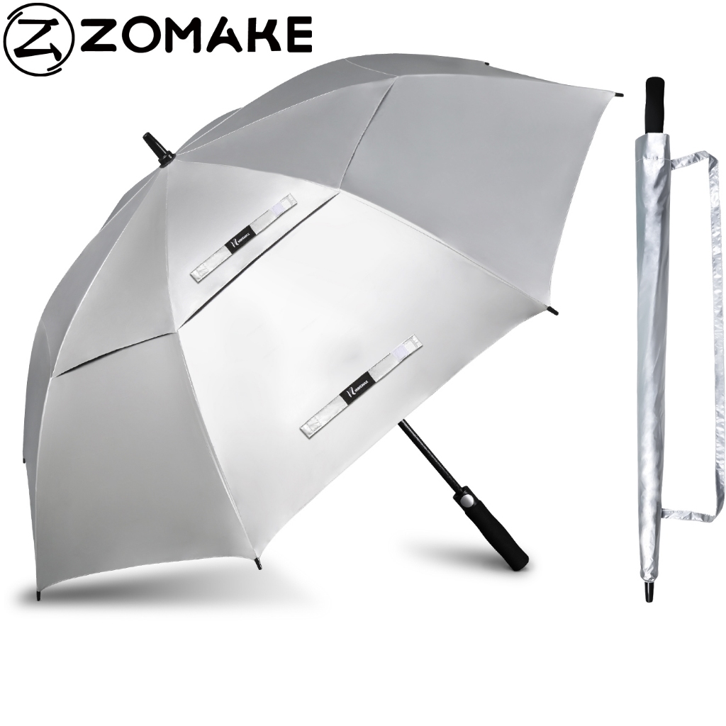 ZOMAKE Extra Large Golf Umbrella Double Layer Semi-Automatic Umbrella ...