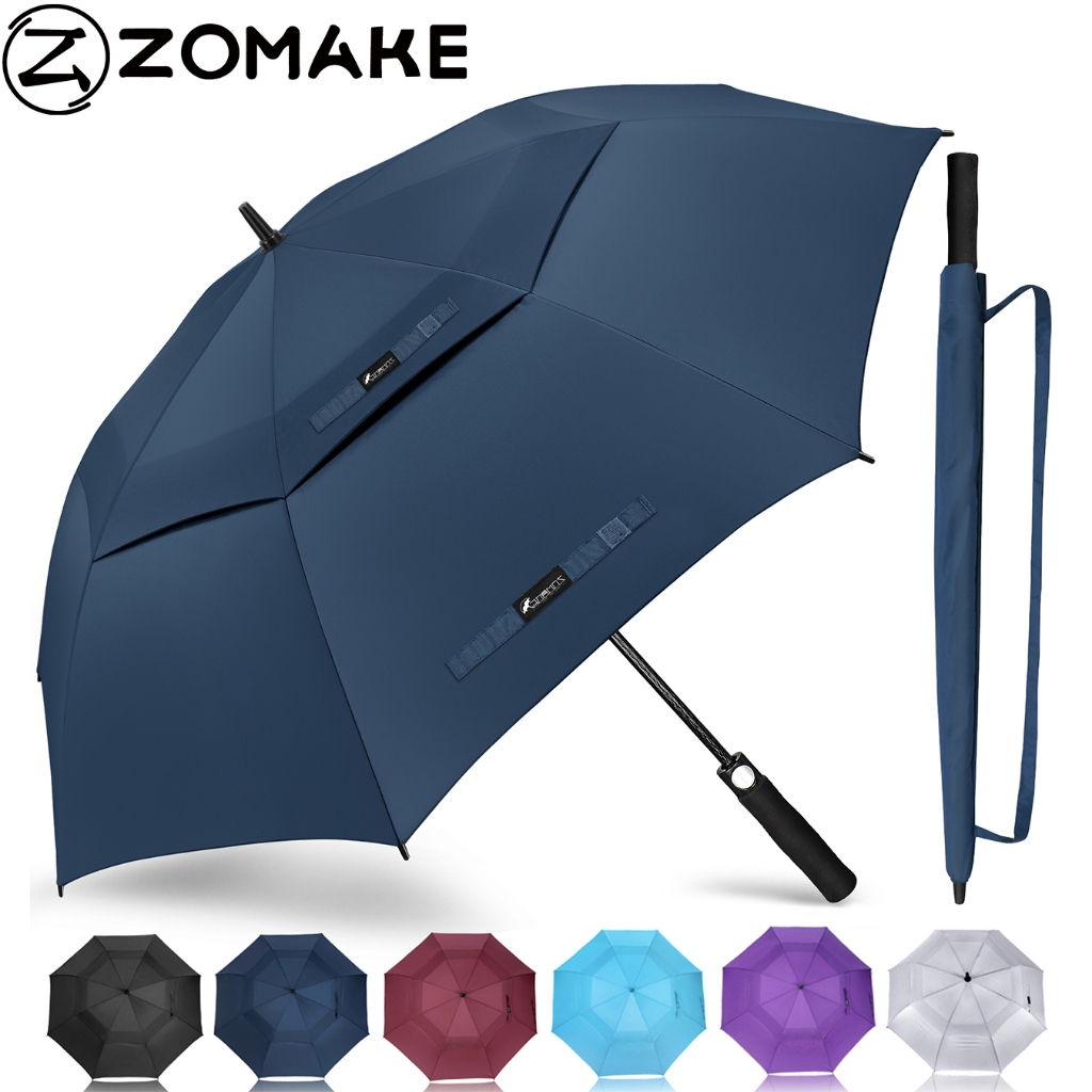 Zomake 173cm 8 Ribs Extra Large Double Layer Umbrella Wind Resisting ...