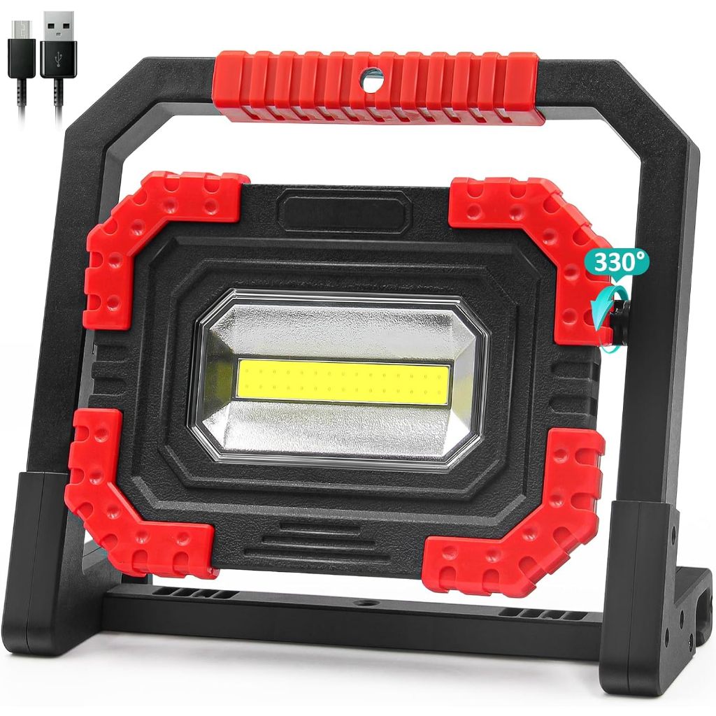 Rechargeable Work Light, 1100 Lumen Portable LED Work Light with 3 ...