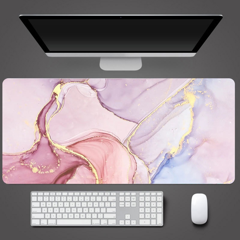 Large Marble Mouse Pad 3mm Thickness Gamer Computer Desk Mat Big Gamer ...