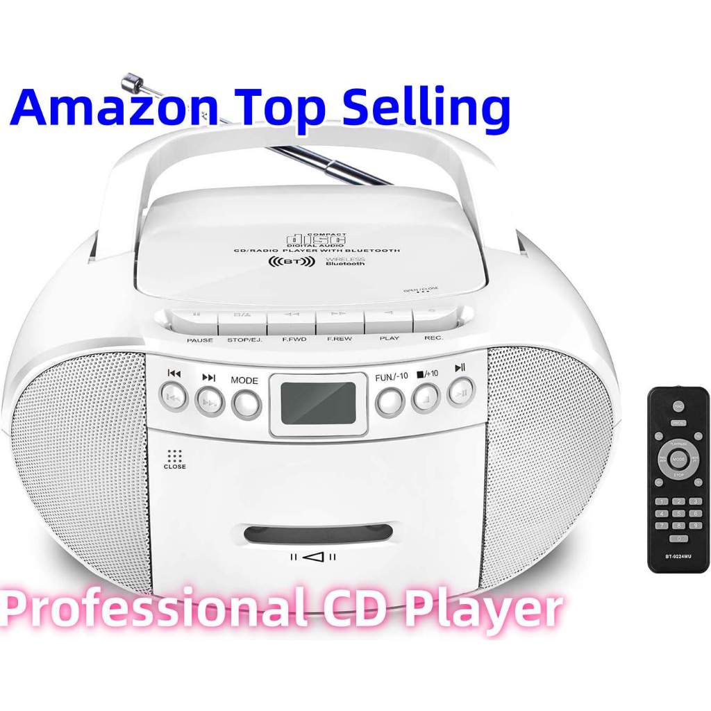 [Amazon CD and Cassette Player] Combo, CD Player Portable Bluetooth ...