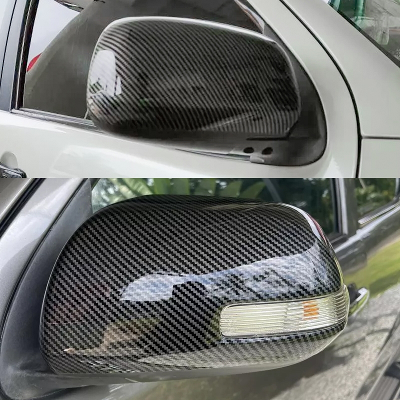 For TOYOTA INNOVA 2004-2015 carbon fiber pattern car side mirror shell ...