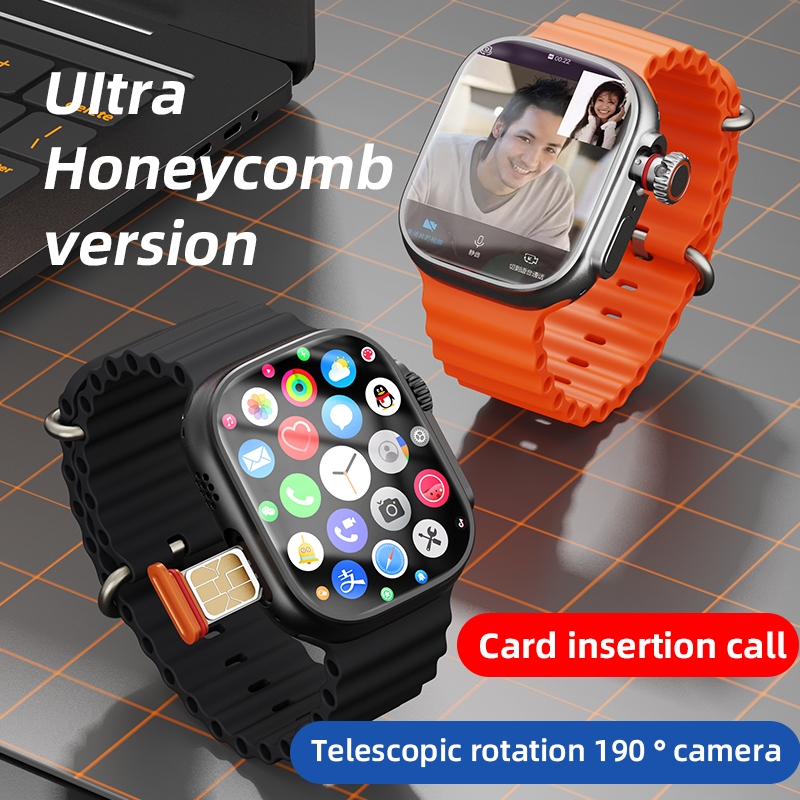 New S9 ultra rotating camera 4G network 64G ROM SIM Smartwatch Android ...