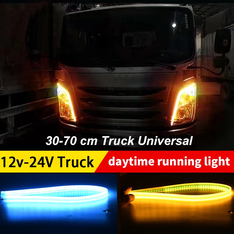 12v-24V Truck Daytime Running Light Super Bright Waterproof Backlight ...