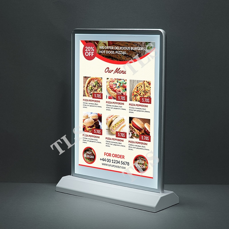 rechargable led light box picture frame menu board like led menu board ...