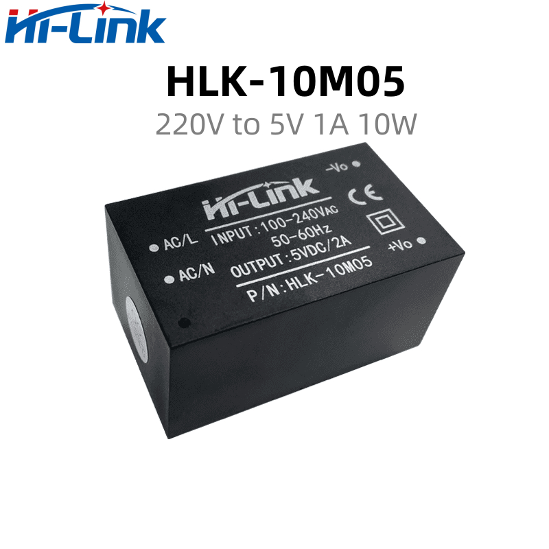 Hilink HLK-10M05 Buck Converter 220v to 5v 2A 10W AC-DC Compact Isolated Switching step down ...