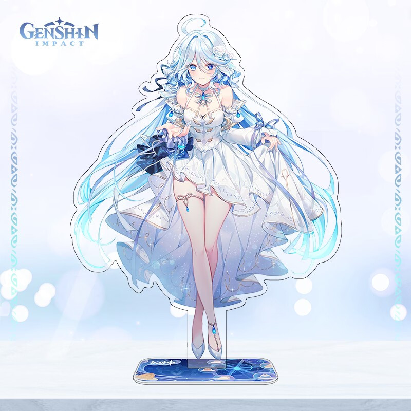 Doujin genshin impact Citlali Mavuika Furina character model standing ...