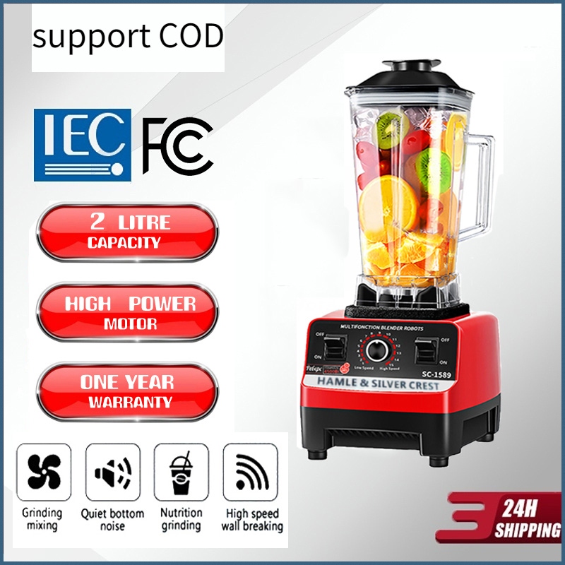 Heavy Duty Blender 2L Mixer Juicer High Power Food Processor Ice ...