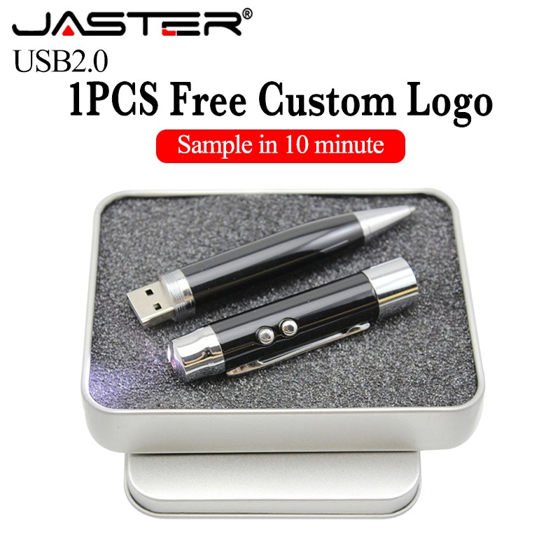 JASTER Ballpoint Pen USB 2.0 Flash Drives 128GB Free Custom Logo Pen ...